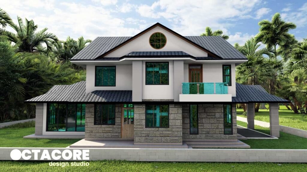 Rural Home Maisonette Design Plan - Octacore Architects Design Studio